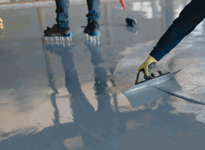 How To Epoxy Floor With Flakes - Traditional Architecture